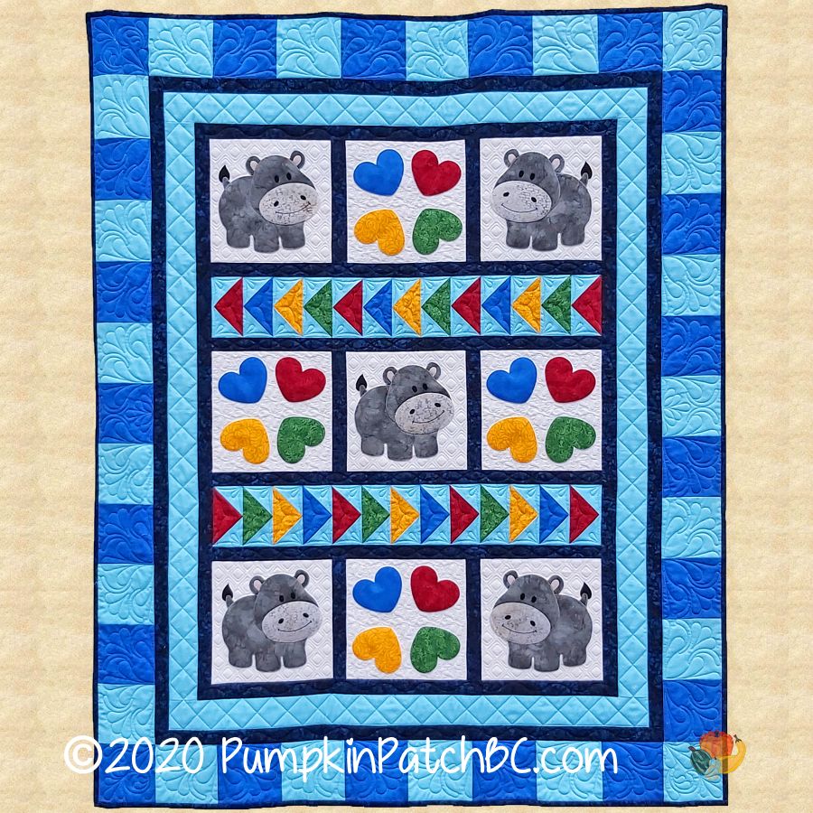 Happy Hippo Hop | Pumpkin Patch Patterns
