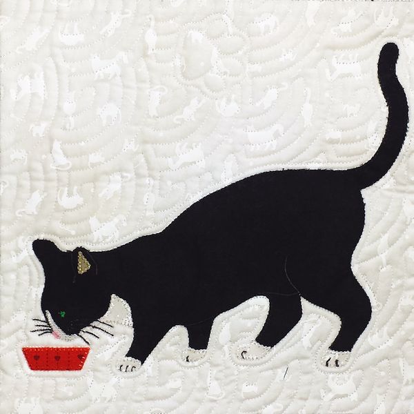 Tuxedo Cats Block #6 | Pumpkin Patch Patterns