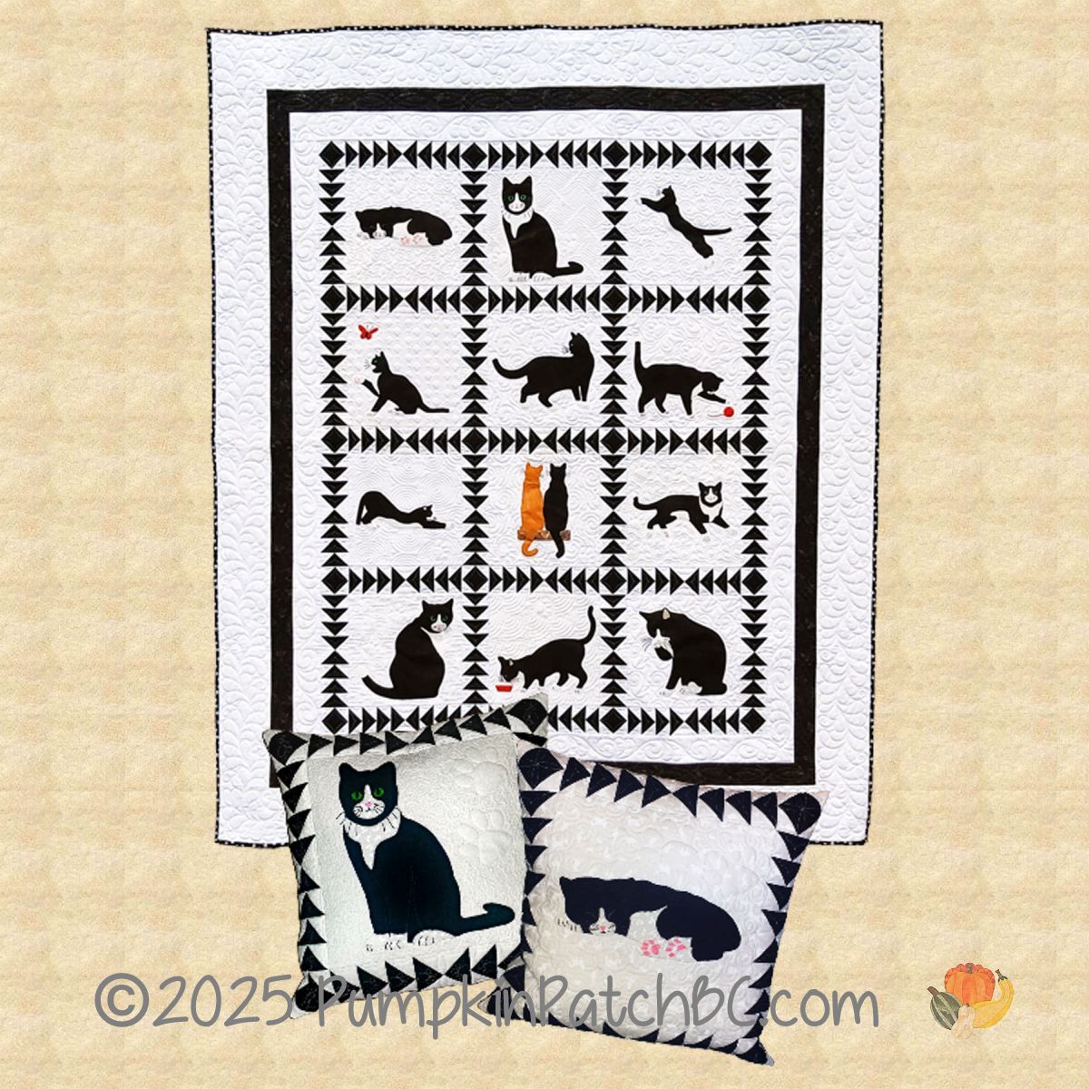 Tuxedo Cats Bundle | Pumpkin Patch Patterns